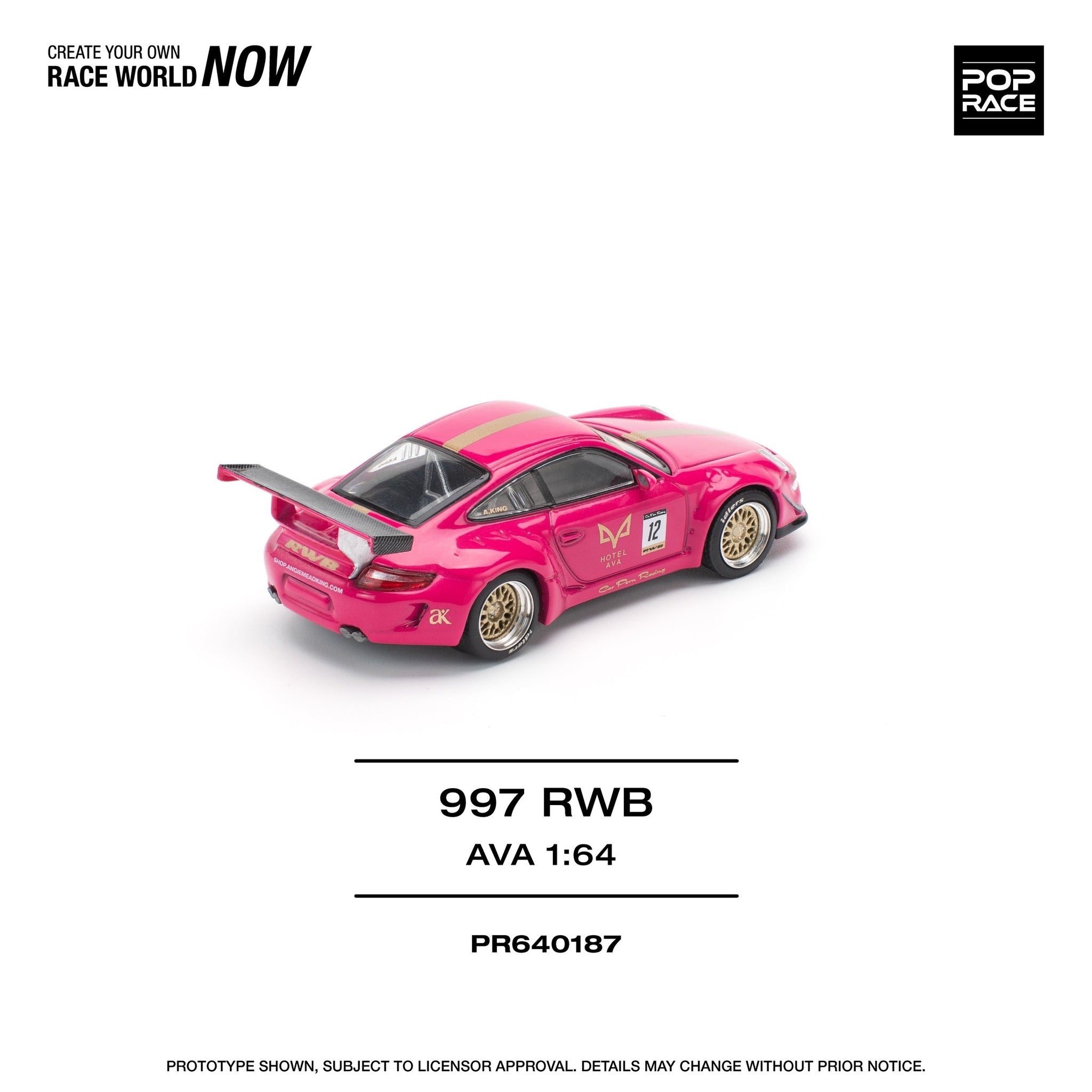 Pop Race 1:64 Porsche 997 RWB AVA – Little Luca's Toys
